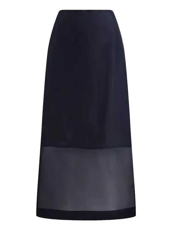 Polo Ralph Lauren Organza Pencil Skirt - Blue