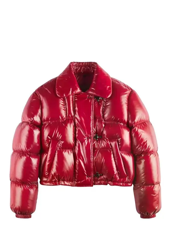 FAY Quilted Puffer Jacket - Red