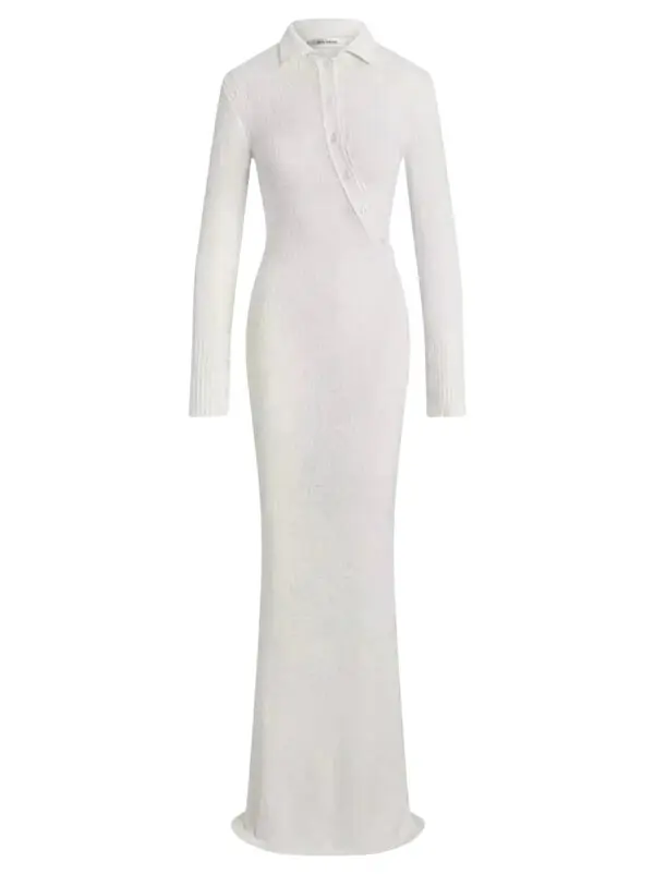AYA MUSE Helia Long-sleeve Maxi Dress - White