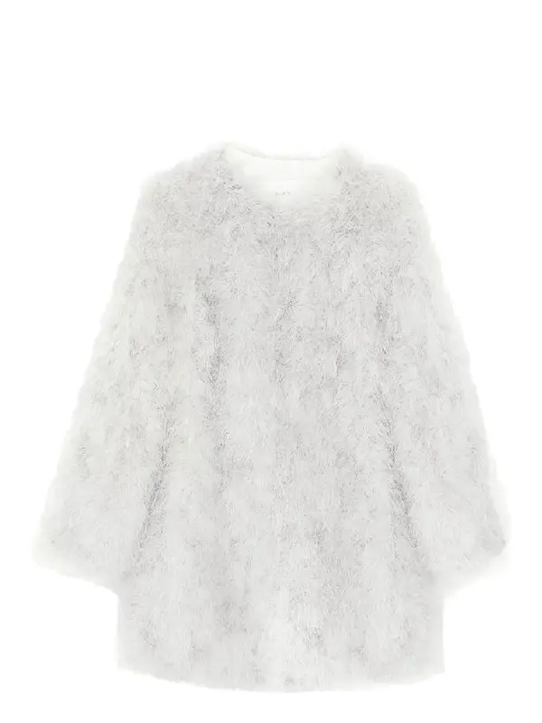 YVES SALOMON Feather Jacket - White