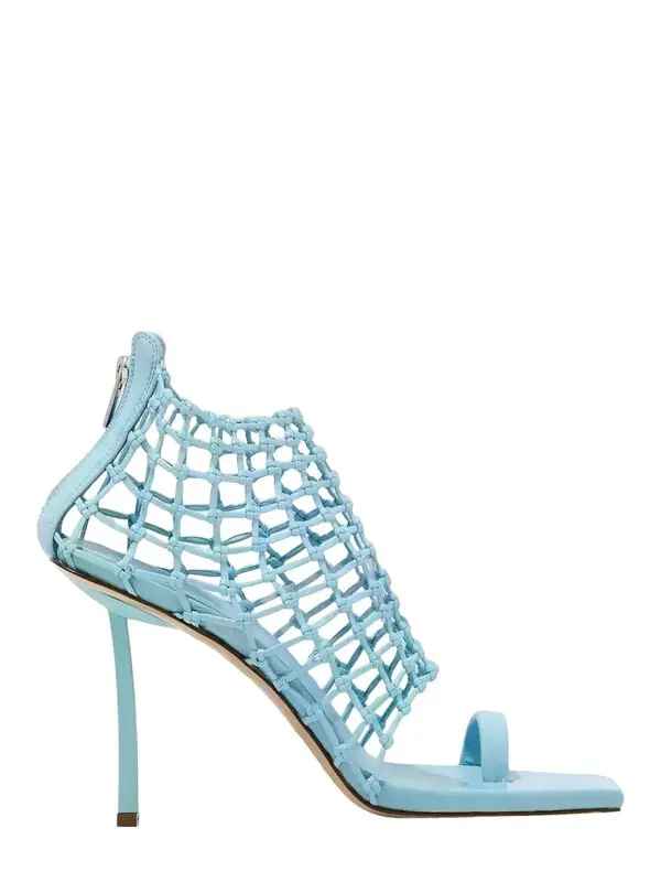 LE SILLA 100mm Openwork Square-toe Sandals - Blue