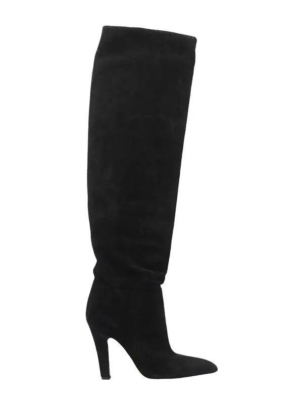 Paris Texas 100mm Elsa Pointed-toe Over-the-knee Boots - Black