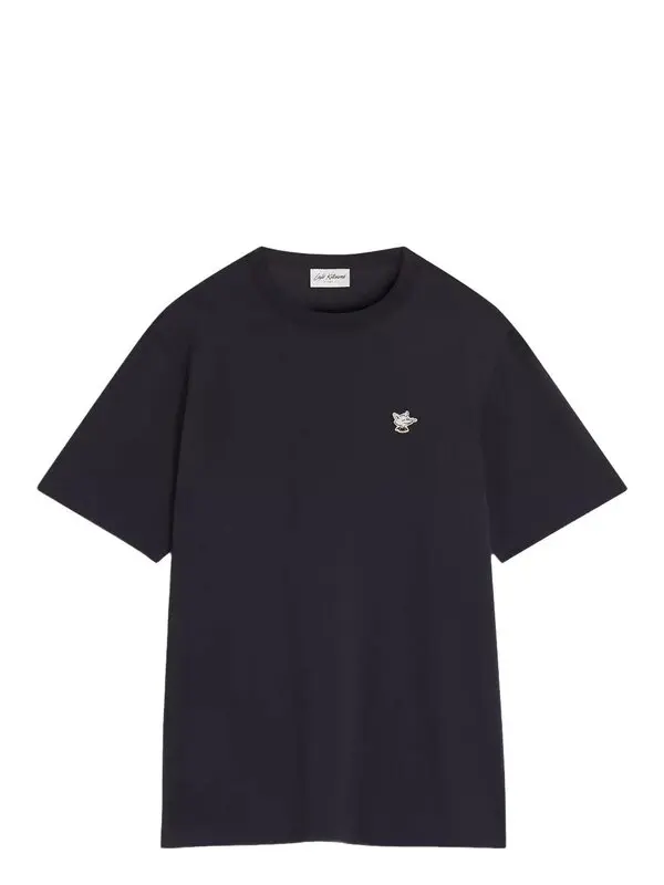 Maison Kitsuné Barista Fox Patch T-shirt - Black