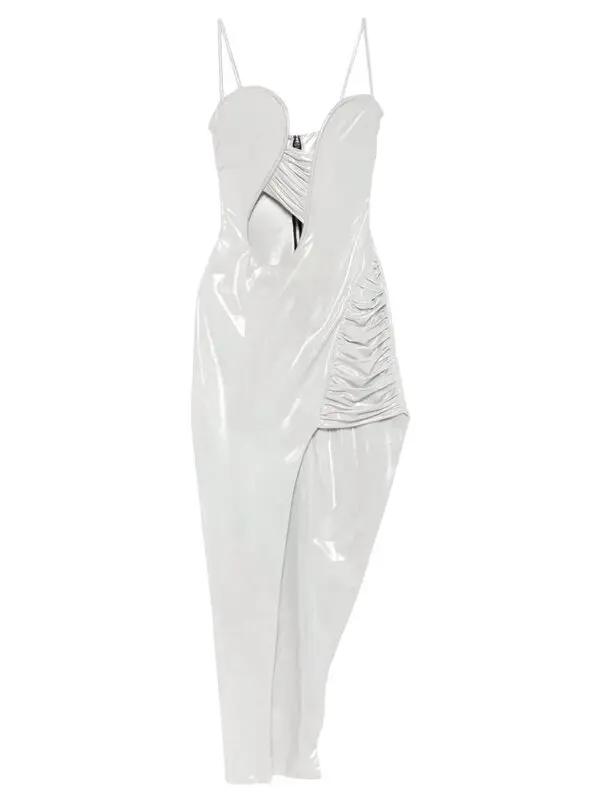 MITILIANE COUTURE Iridescent Asymmetric Dress - Silver