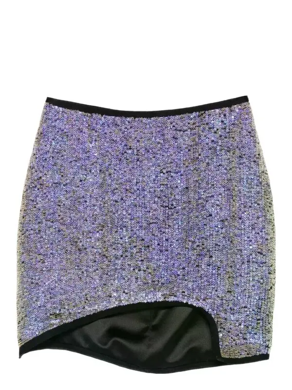 MITILIANE COUTURE Sequined Mini Skirt - Purple