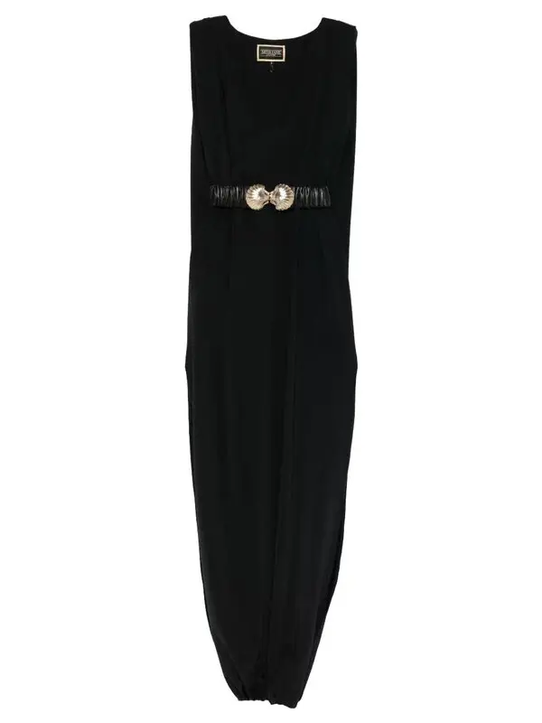MITILIANE COUTURE Adjustable Shells Belt Maxi Dress - Black