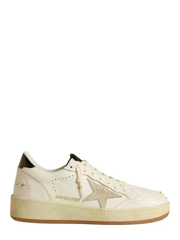 GOLDEN GOOSE Ball Star Perforated Sneakers - White