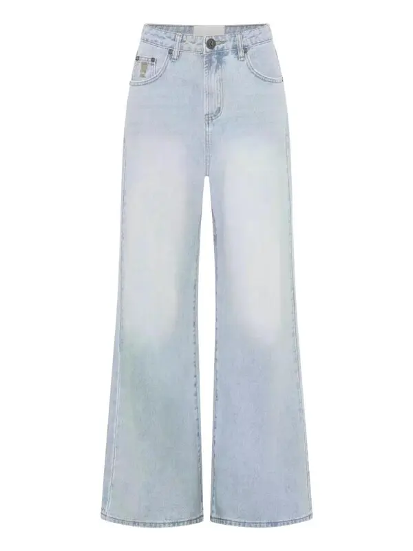 ONETEASPOON Love Machines Wide Leg Jeans - Blue