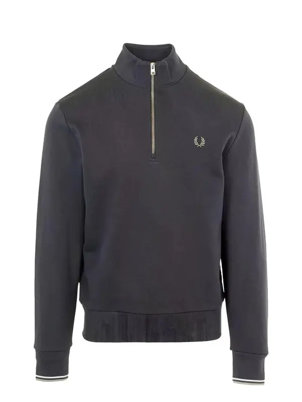 Fred Perry Half-zip Sweatshirt - Blue