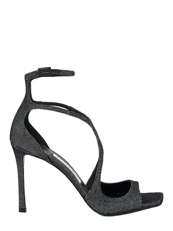 JIMMY CHOO 95mm Azia Crystal-embellished Sandals - Black