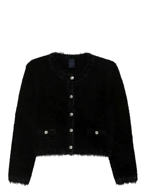 JUUN.J Logo-button Cardigan - Black