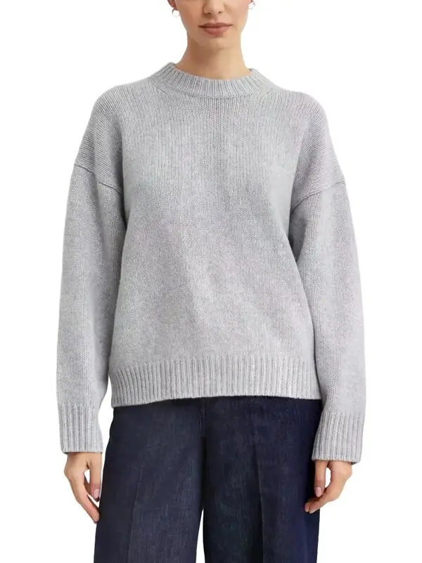 Theory Crew-neck Long-sleeve Sweater - Grey