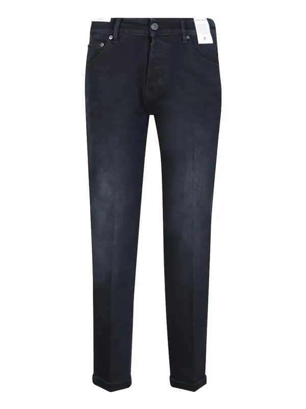 PT TORINO Straight Leg Jeans - Black