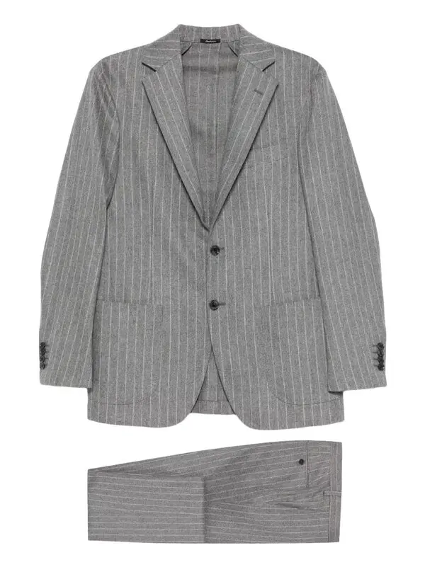 SARTORIO NAPOLI Striped Blazer - Grey