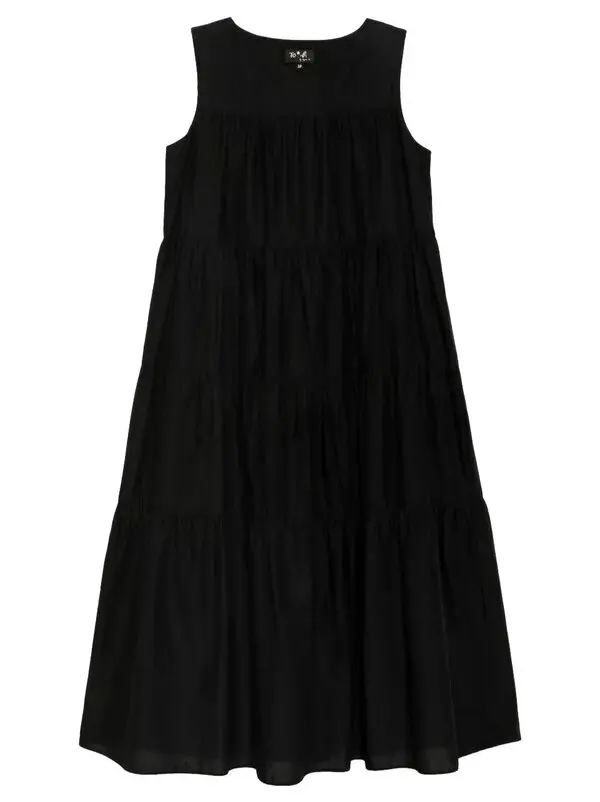 TO B. BY AGNÈS B. Tiered Cotton Dress - Black