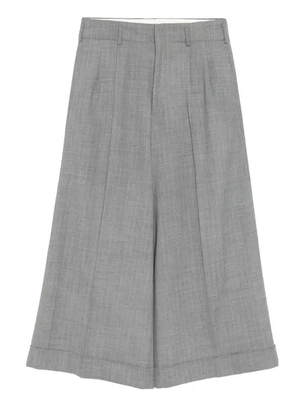 Comme Des Garçons Pinstriped Wide-leg Trousers - Grey