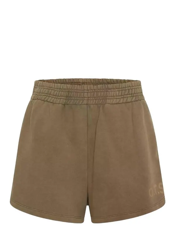 ONETEASPOON Elasticated Logo Shorts - Neutrals