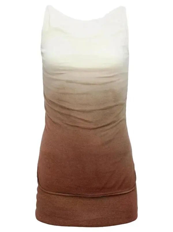 AYA MUSE Ombré Mini Dress - Brown