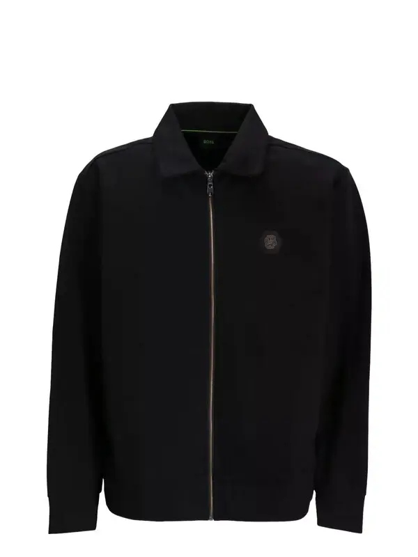 BOSS D-monogram Zip-up Sweatshirt - Black