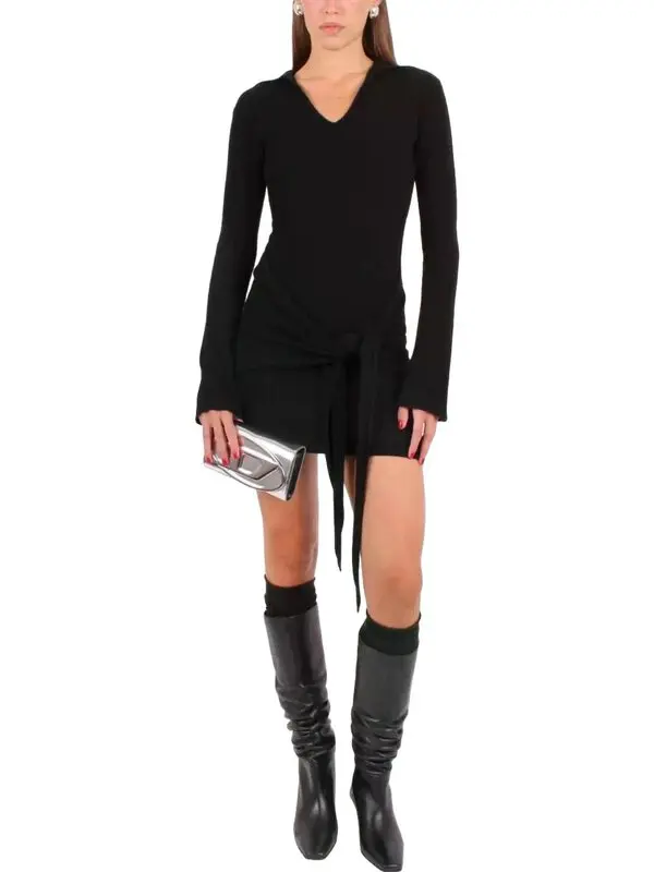 Federica Tosi Tie-waist Mini Dress - Black