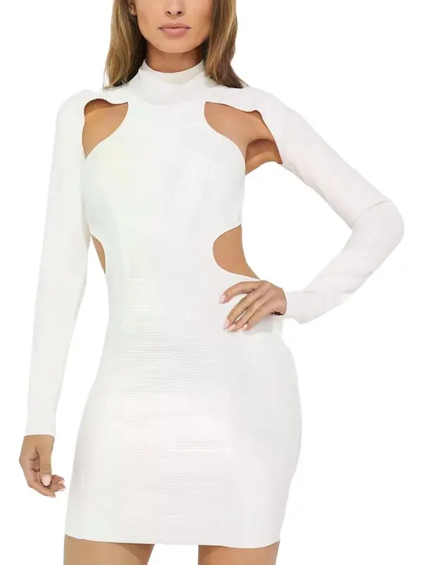 Herve Leger Cut-out Mini Dress - White