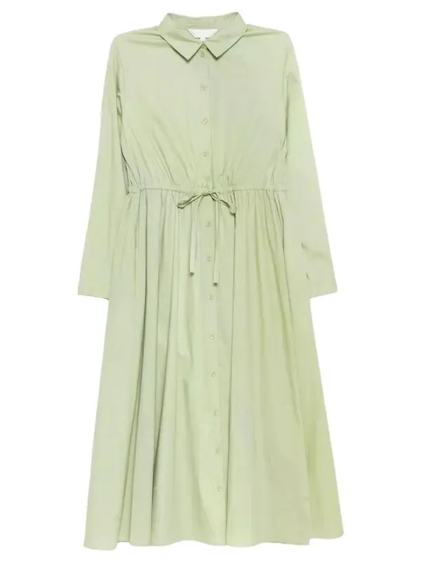 TO B. BY AGNÈS B. Drawstring Shirt Dress - Green