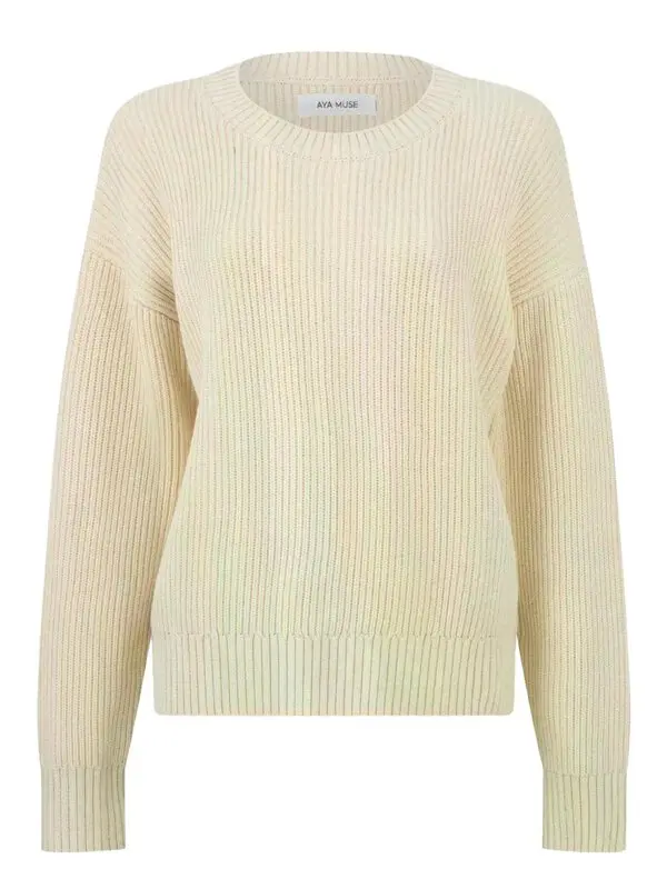 AYA MUSE Round-neck Sweater - Neutrals
