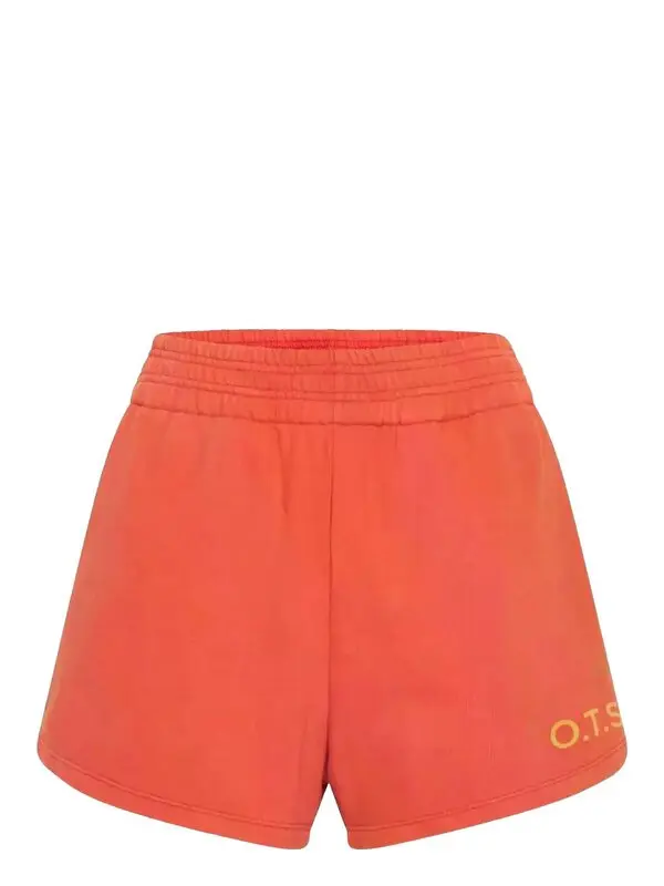 ONETEASPOON Elasticated Logo Shorts - Orange