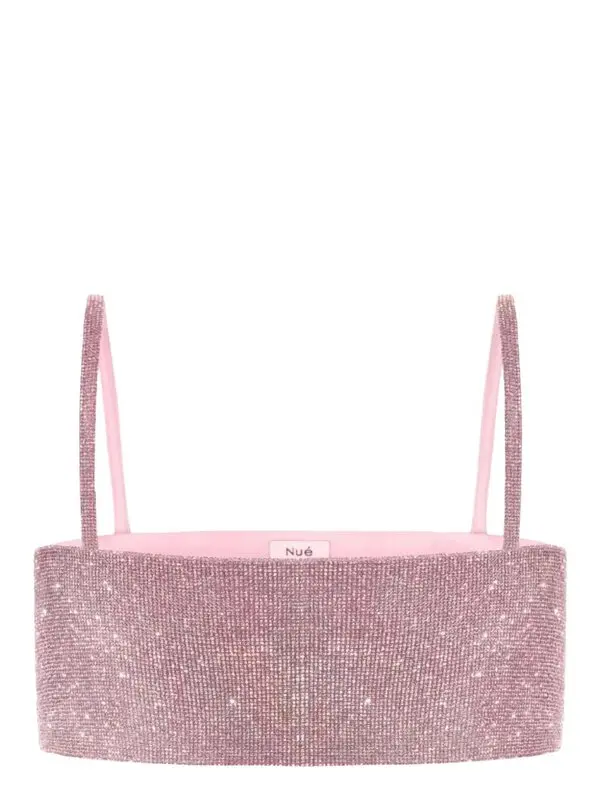 NUE Crystal-embellished Charlotte Top - Pink