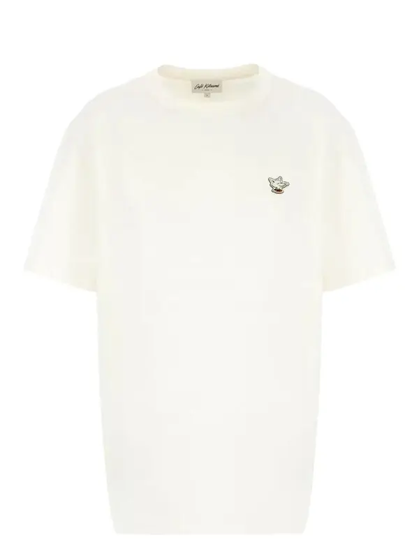 Maison Kitsuné Embroidered T-shirt - Neutrals