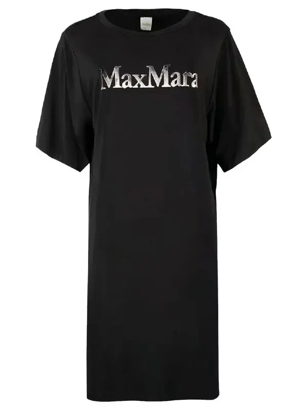 Max Mara Luna Logo Mini Dress - Black