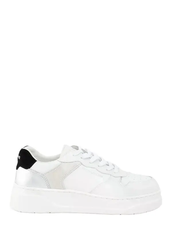 CRIME LONDON Leather Sneakers - White