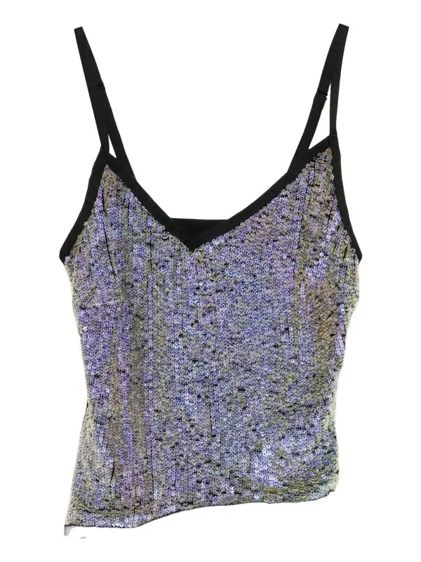 MITILIANE COUTURE Sequin Embellished Top - Purple