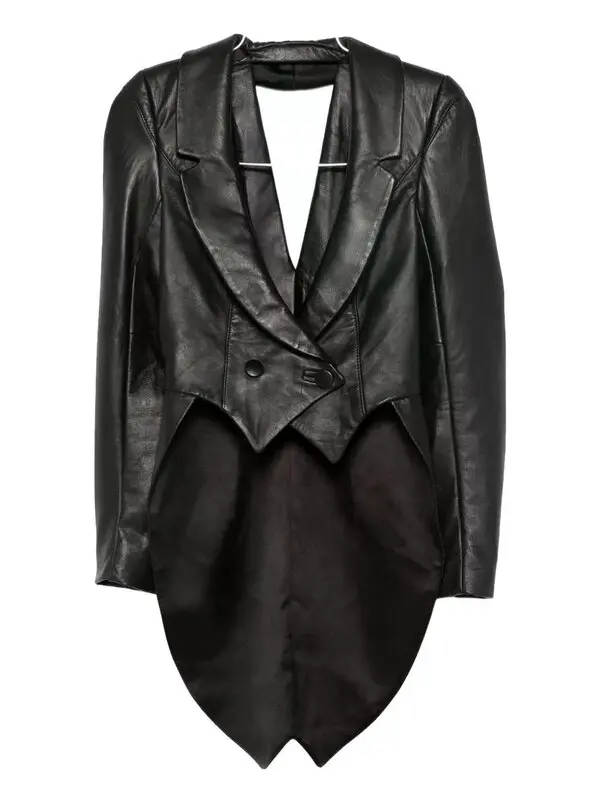 MITILIANE COUTURE Double-breasted Tailcoat Jacket - Black