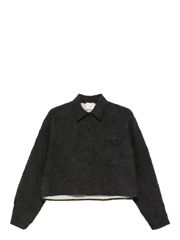 ALYSI Textured Pocket Jacket - Black