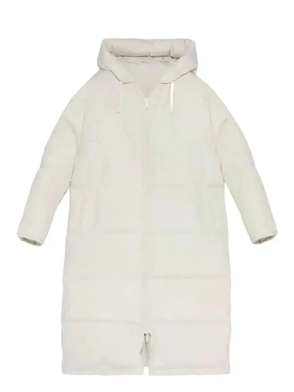 YVES SALOMON Hooded Padded Coat - Neutrals