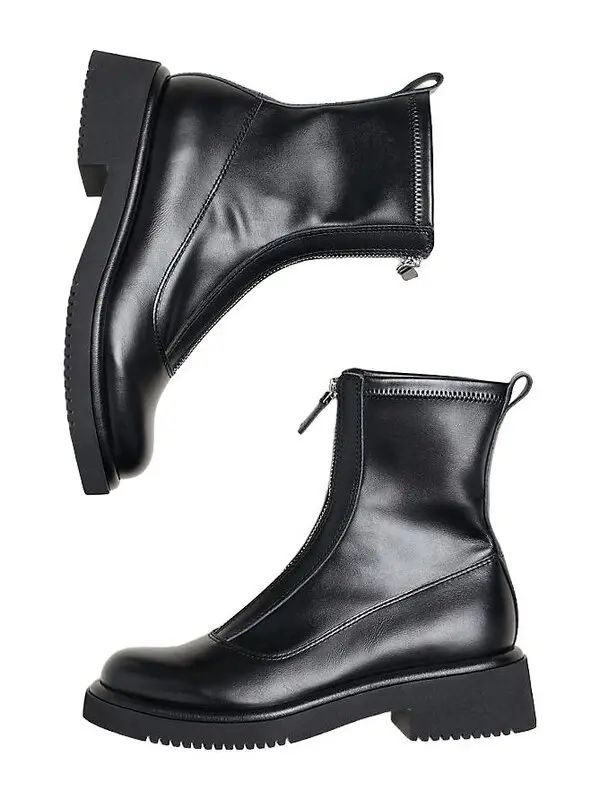 Dolce Vita Shante Zip-front Boots - Black