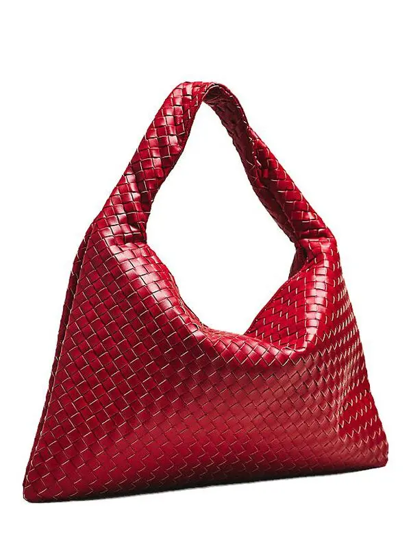 Anthropologie Calla Oversized Woven Shoulder Bag - Red