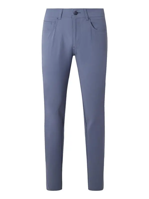 Peter Millar Bingham Performance Slim-fit Straight-leg Trousers - Blue