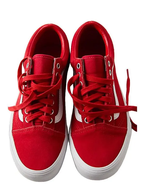 VANS Old Skool Pop Lace Sneakers - Racing Red
