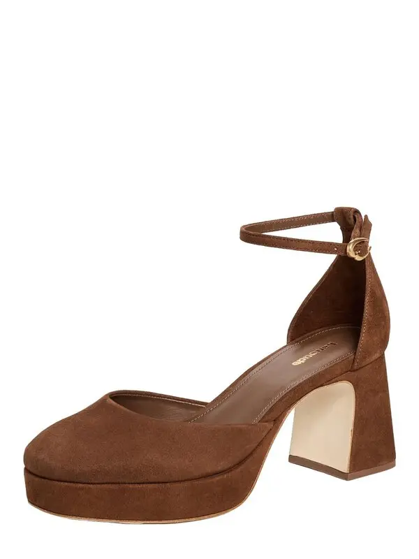 Larroude Ari Verona Low Pumps - Burnt Umber