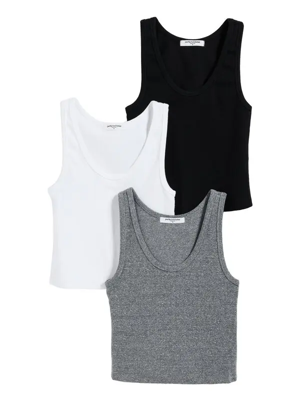 PERFECTWHITETEE Blondie Tank 3-pack - Essential