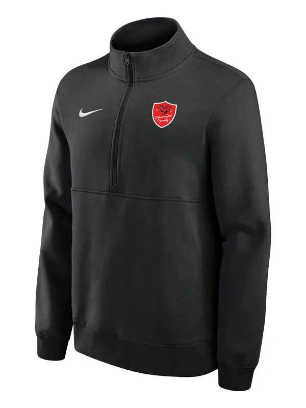 Nike College Club Fleece 1/4 Zip Top - Black