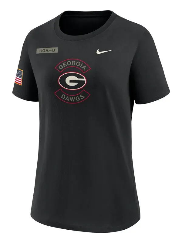 Nike Georgia Military Appreciation Dri-fit College T-shirt - Black