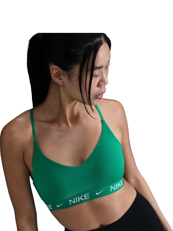 Nike Indy Light Support Padded Adjustable Sports Bra - Green