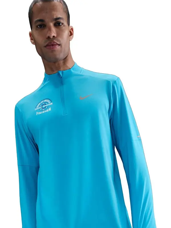 Nike Element Dri-fit 1/4-zip Running Top - Blue