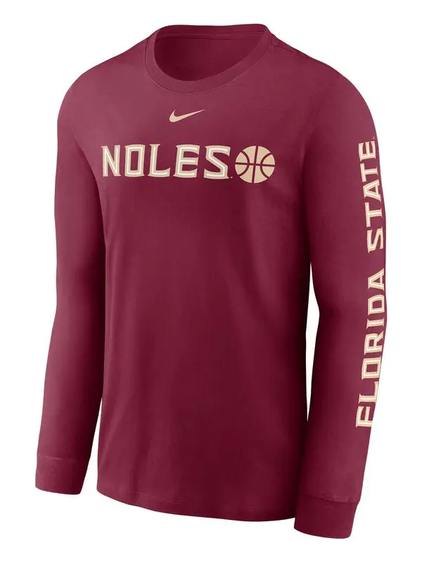 Nike Florida State Basketball Icon College Long-sleeve T-shirt - Red