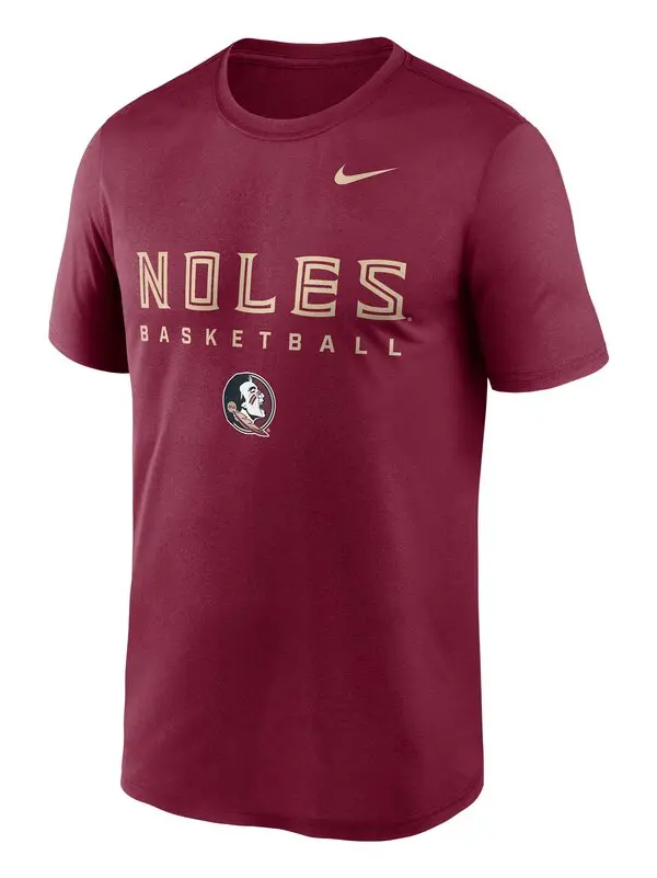 Nike Florida State Courtside Basketball Legend Dri-fit College T-shirt - Red