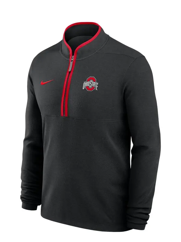 Nike Ohio State Victory Dri-fit College 1/2-zip Top - Black