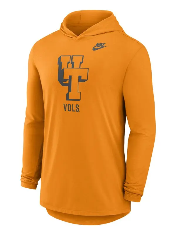 Nike Tennessee Legacy Dri-fit College Long-sleeve Hooded T-shirt - Orange
